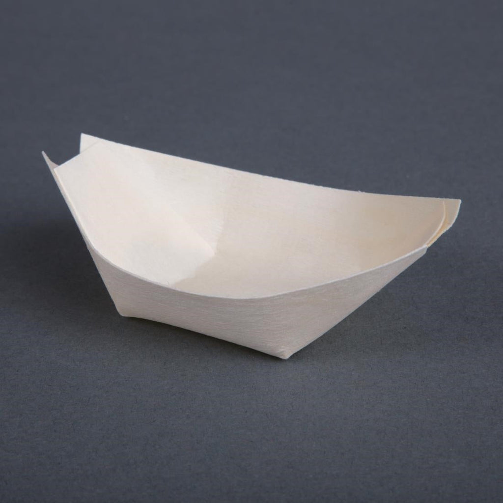 Fiesta Compostable Biodegradable Wooden Boats 80mm – Kitchen Express ...