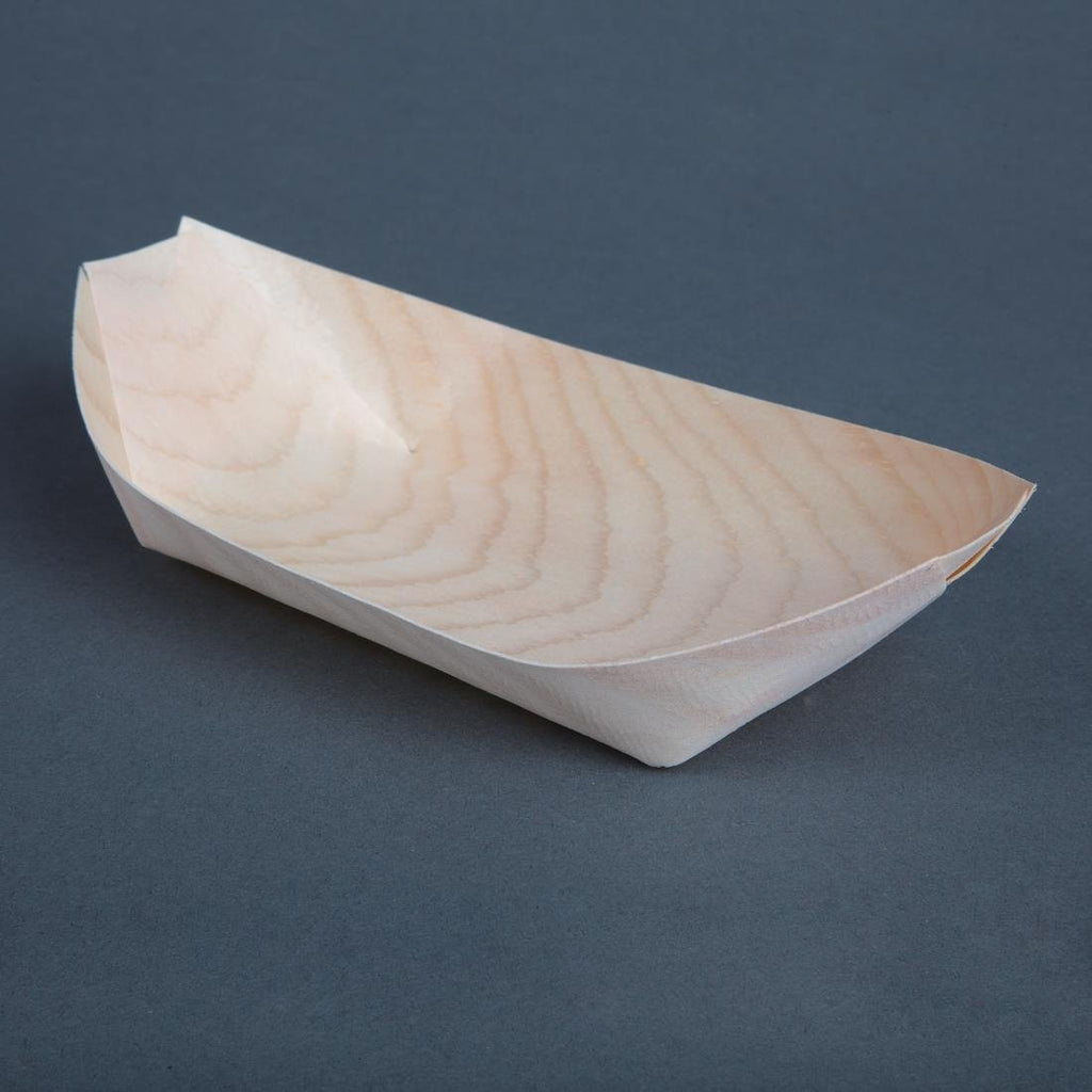 Fiesta Compostable Biodegradable Wooden Boats 190mm – Kitchen Express ...