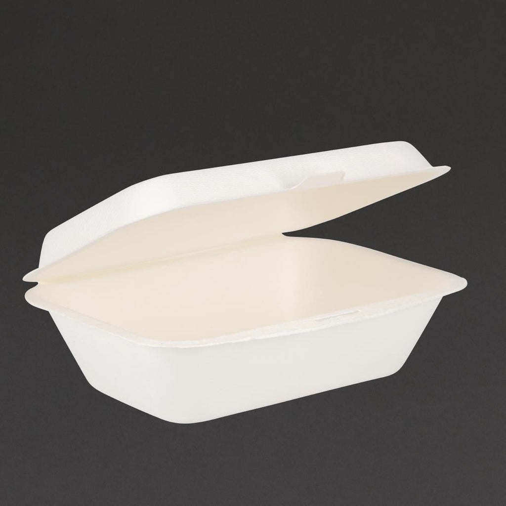 Fiesta Compostable Hinged Container 182mm – Kitchen Express Australia