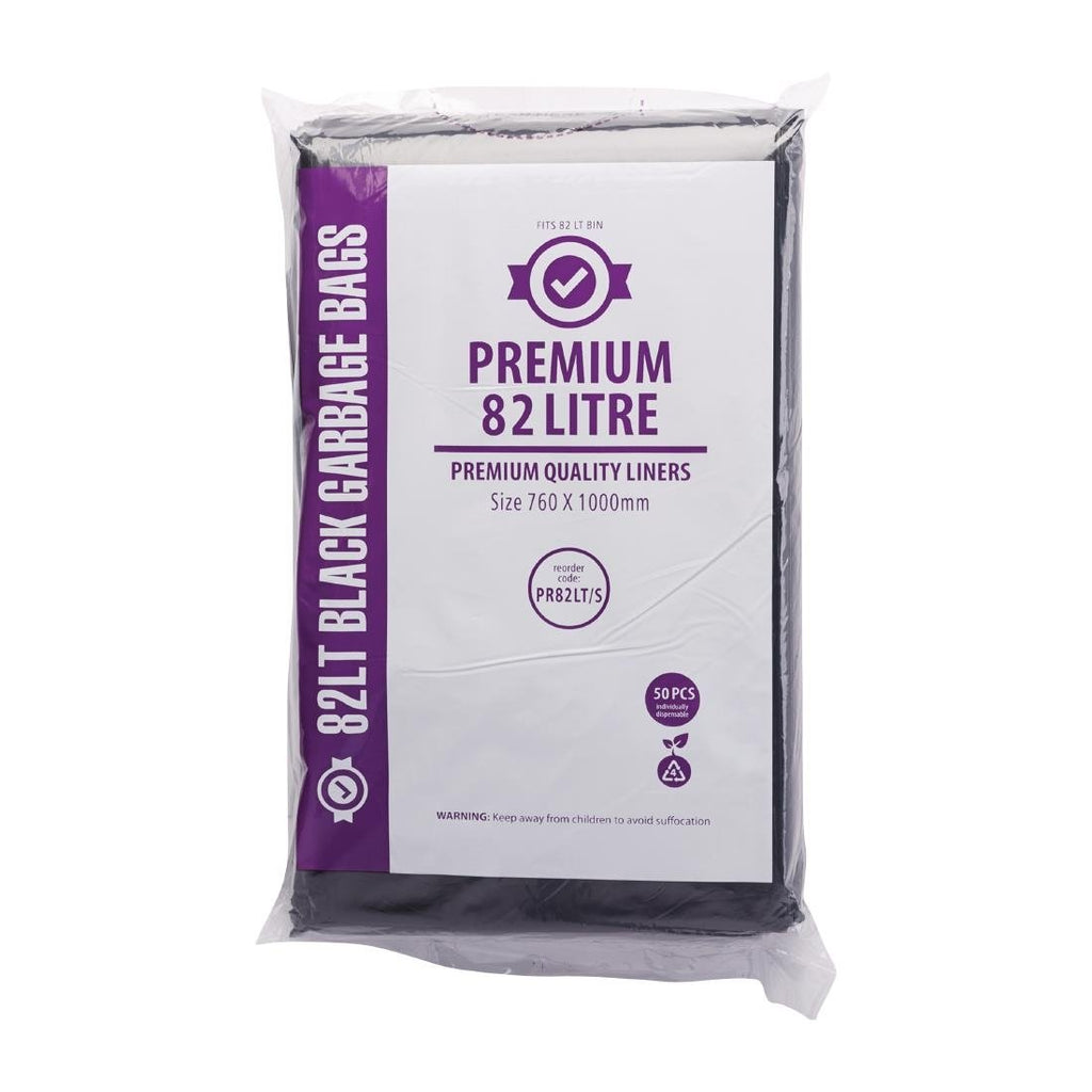 Jantex Premium Garbage Bags Black 82Ltr (Pack of 50) – Kitchen Express ...