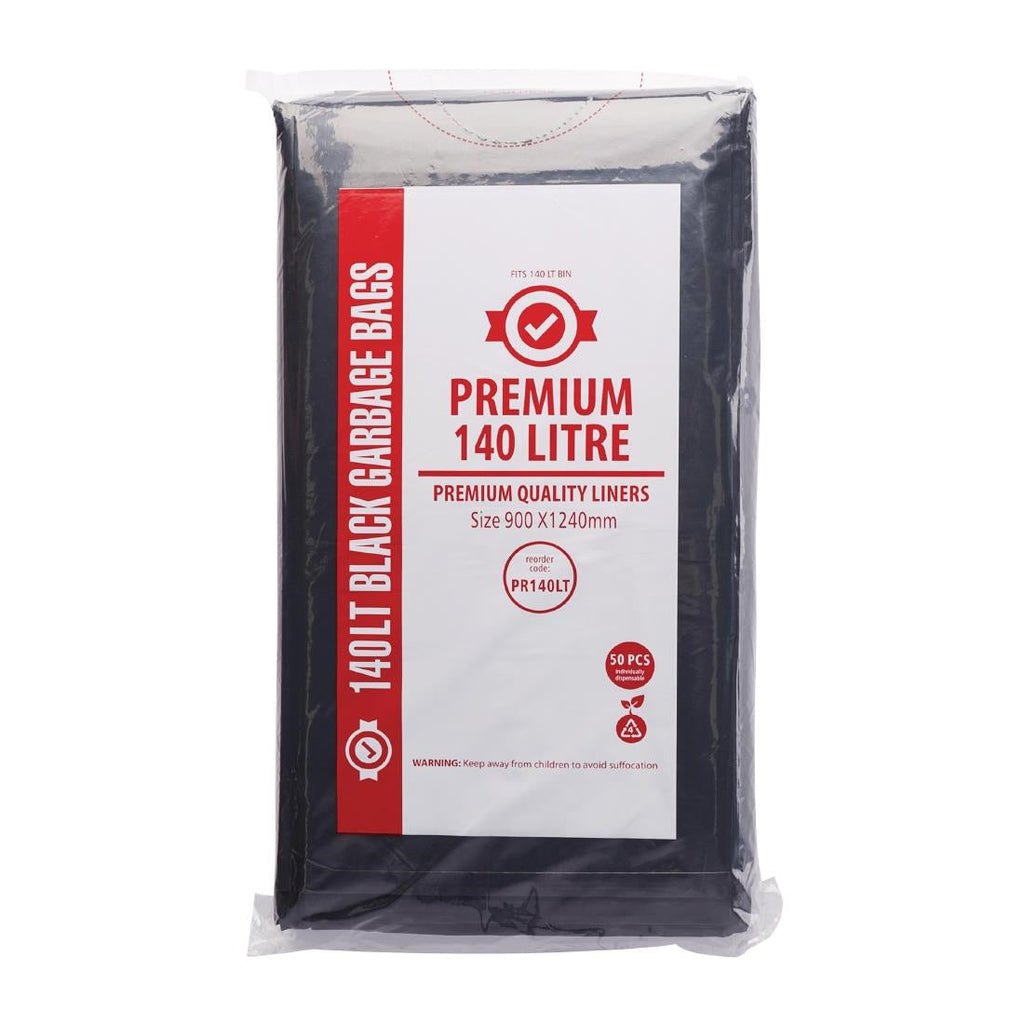 Jantex Premium Garbage Bags Black 140Ltr (Pack of 50) – Kitchen Express ...