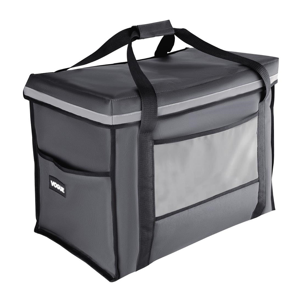 Vogue Insulated Folding Delivery Bag Grey 540x360x430mm – Kitchen ...